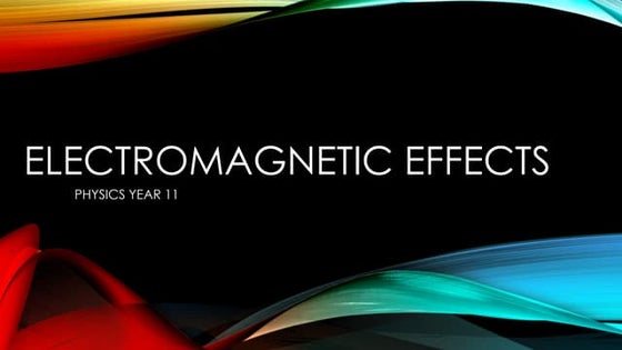 Magnetic Effects Of Current Class 12 Part-1 | PPT
