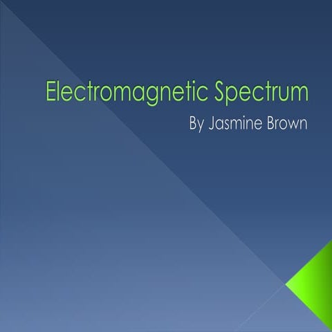 Electromagnetic spectrum | PPT