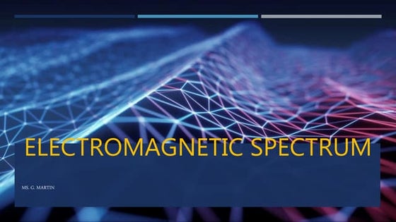 Blue Red and Yellow Illustrative Science Electromagnetic Radiation ...