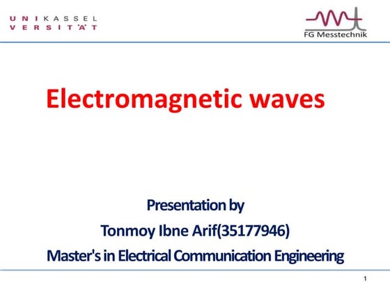 Electromagnetic Waves presentation | PPT