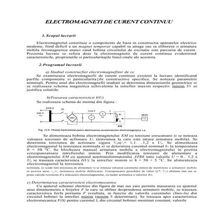 Electromagneti de curent continuu | DOC