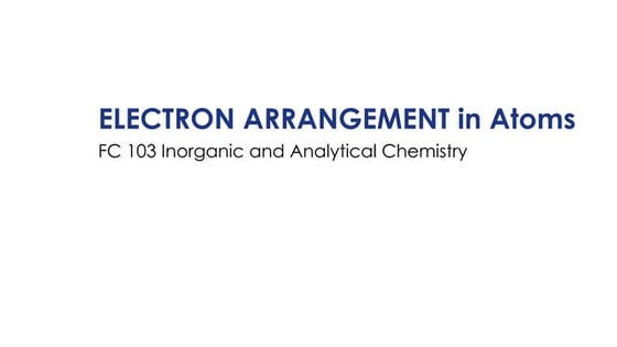 Electron configuration cheat sheet | PDF