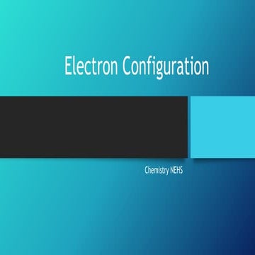 Electron configuration | PPT