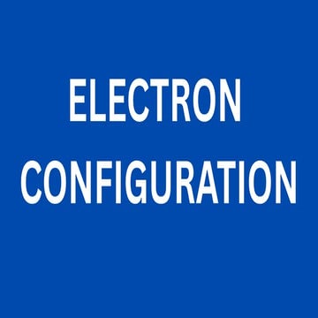 ELECTRON CONFIGURATION and QUANTUM NUMBERS.pdf