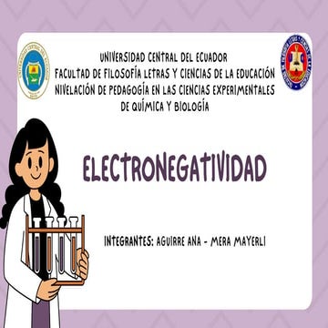 ELECTRONEGATIVIDAD - Origen -¿Qué es ? - Importancia - Propiedades ...