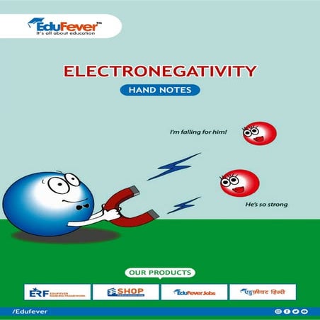 Electronegativity - Chemistry Handwritten Notes | PDF