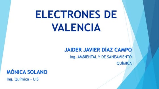 ELECTRONES DE VALENCIA, ESTRUCTURA DE LEWIS Y REGLA DEL OCTETO | PPT