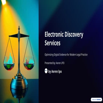 Electronic Discovery Services- Aeren LPO | PPTX