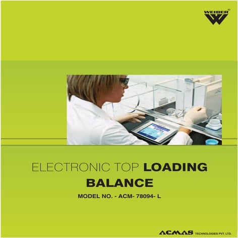 Electronic top-loading-balance | PDF
