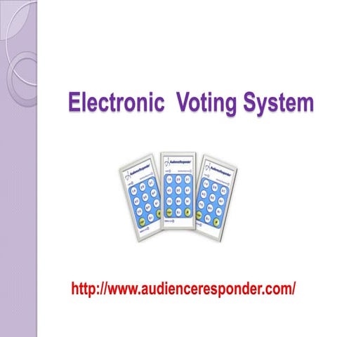 Electronic voting-system | PPT