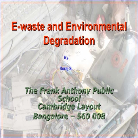 Electronic waste | PPT
