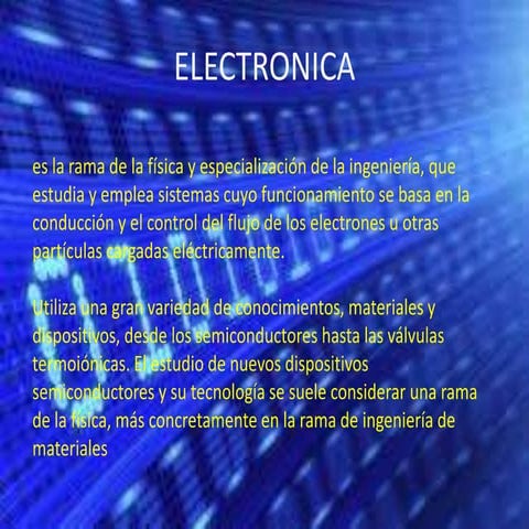 Electronica | PPTX