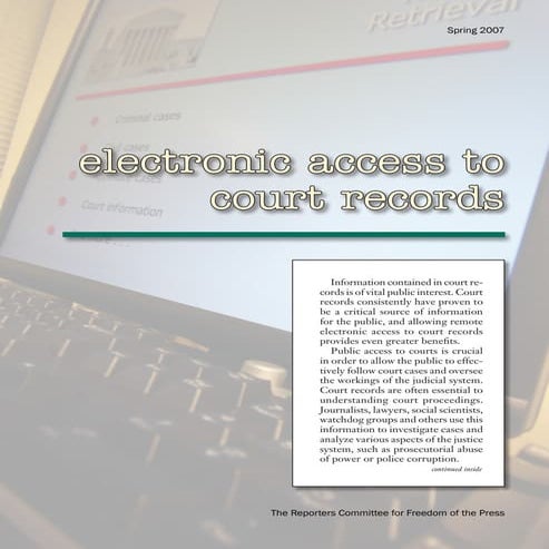 Electronic Access to Court Records in the 50 States | PDF | Legal ...