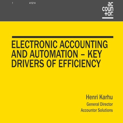 Electronic accounting and automation in russia | PPTX