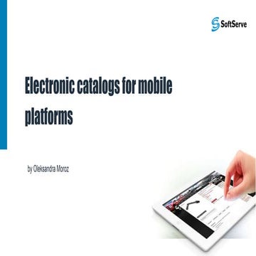 Electronic catalogs | PPTX