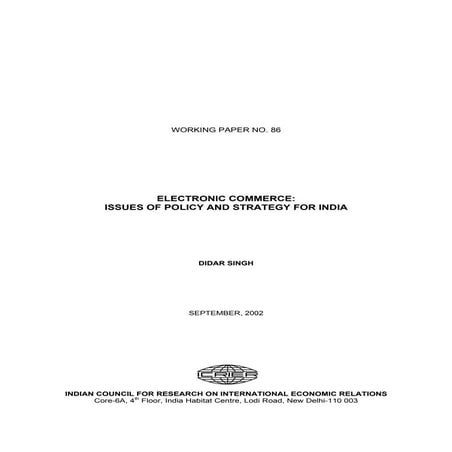 E-Commerce and the WTO | PDF