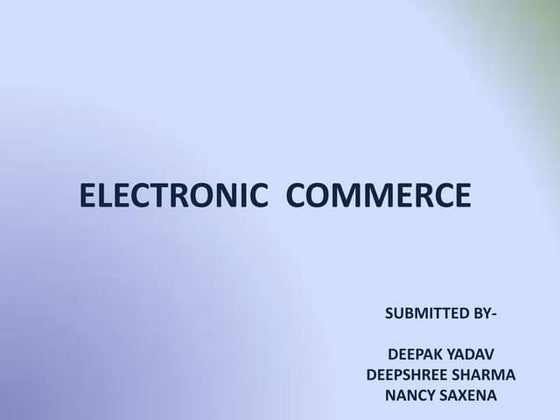 consumer oriented applications | PPT