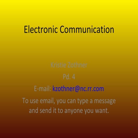 Electronic Communication03 | PPT