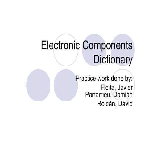 Electronic components | PPT