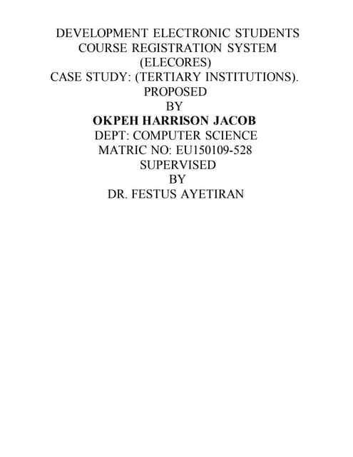 Development of an Automated Faculty Loading, Room Utilization, Subject ...