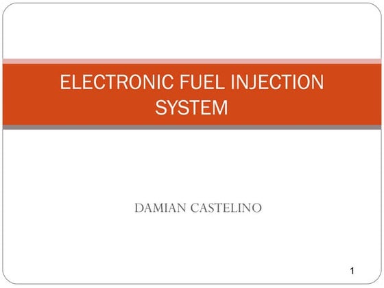Diesel fuel injection system | PPT