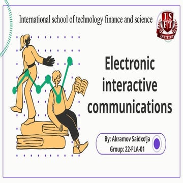 Electronic interactive communications Akromov S.pptx