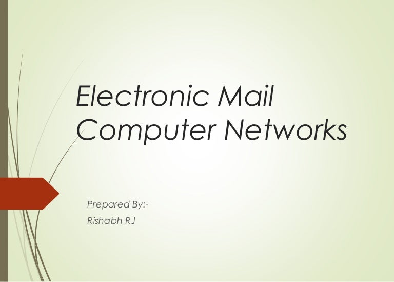 Electronic mail - Computer networks