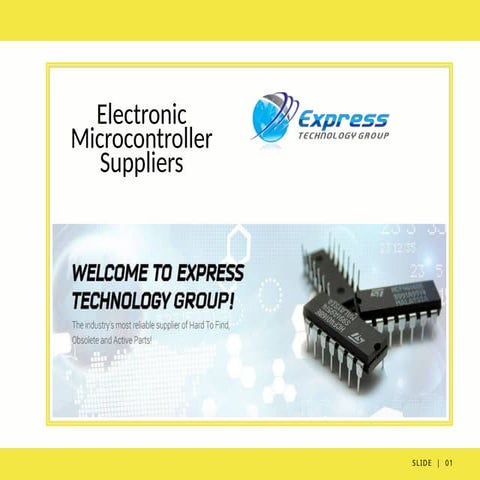 Trusted Electronic Microcontroller Suppliers | PPT