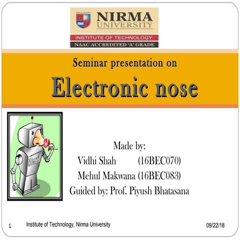 Electronic nose presentation1 | PPT