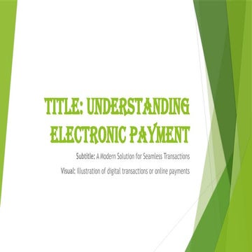 Understanding Electronic Payment- A Modern Solution for Seamless ...