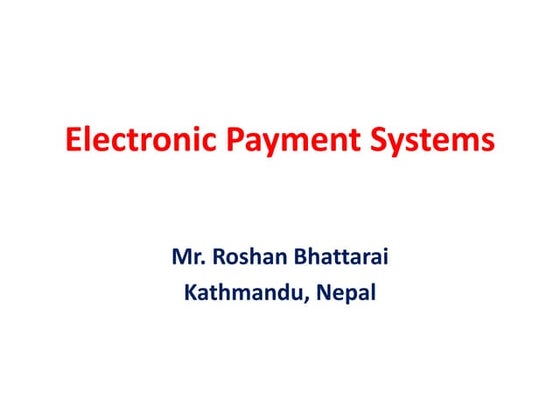 Chapter 8 Methods of Payment | PPT