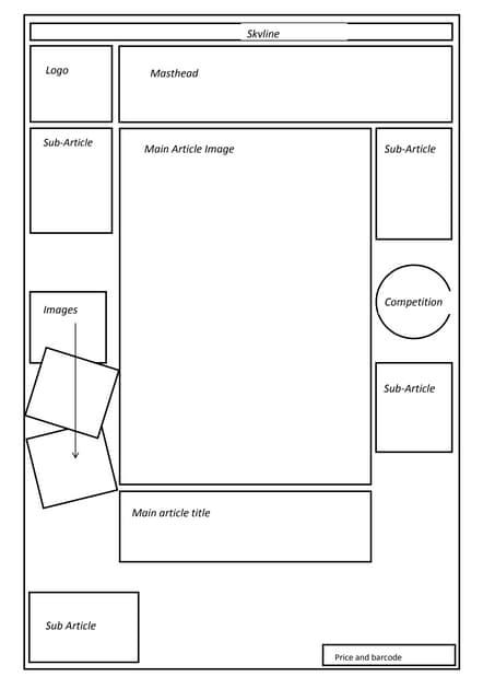 Flat plan for double page spread | PPTX