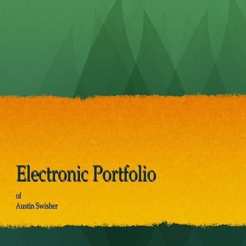 Electronic portfolio | PPT
