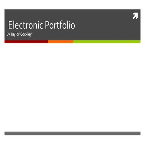 Electronic portfolio | PPTX