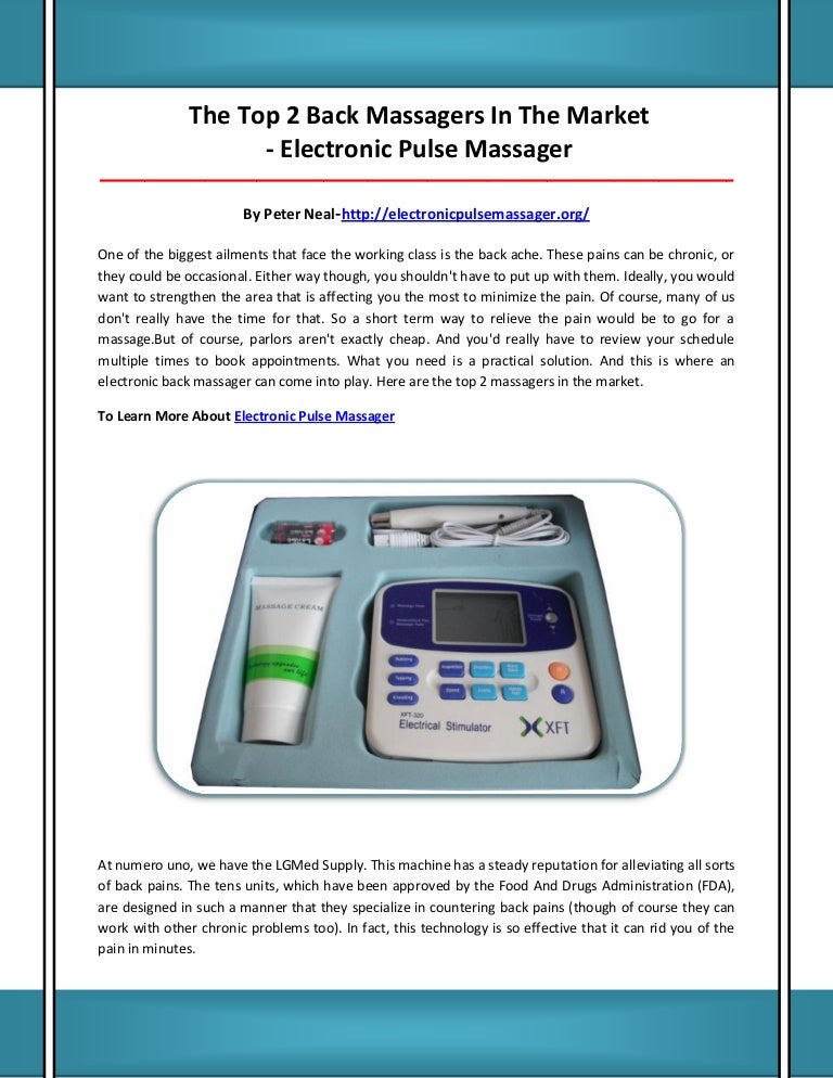 Electronic Pulse Massager