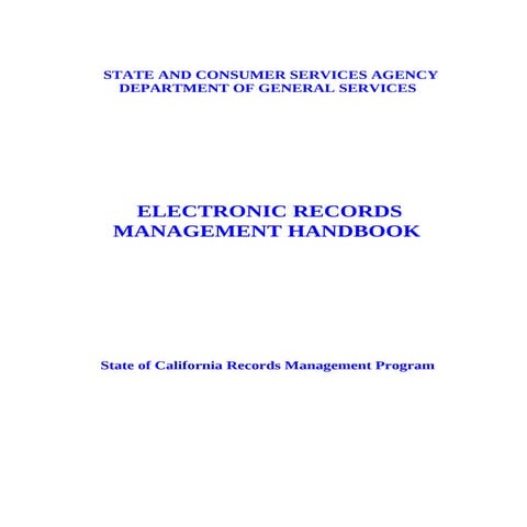 Electronic records management | PDF