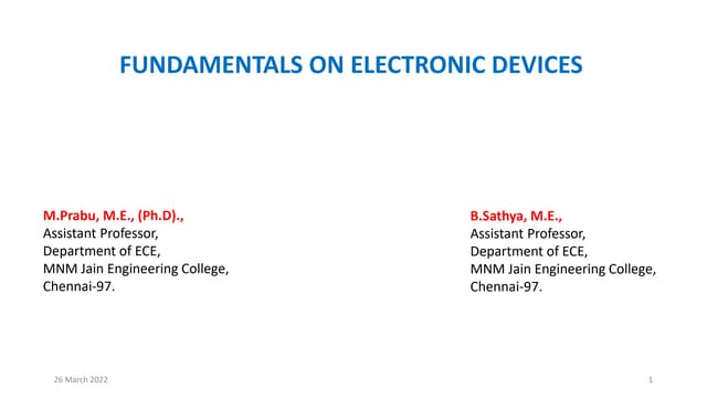 Types of Diodes Advantages and disadvantages, LE | PPTX