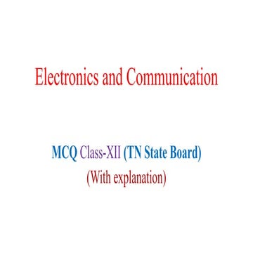 Electronics and Communication MCQ Class XII.pptx