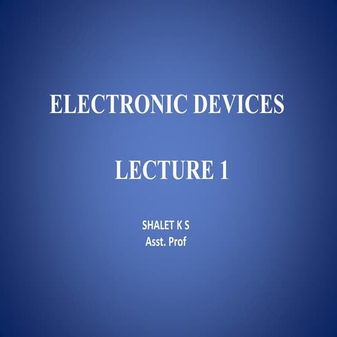 Electronics basic concept | PPT