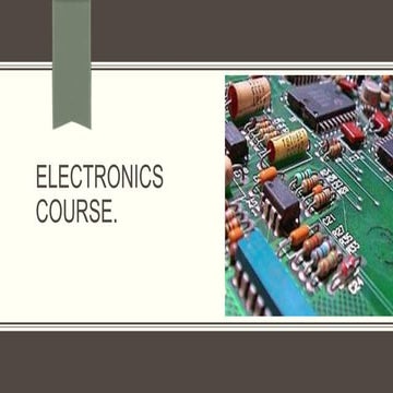 Electronics course | PDF