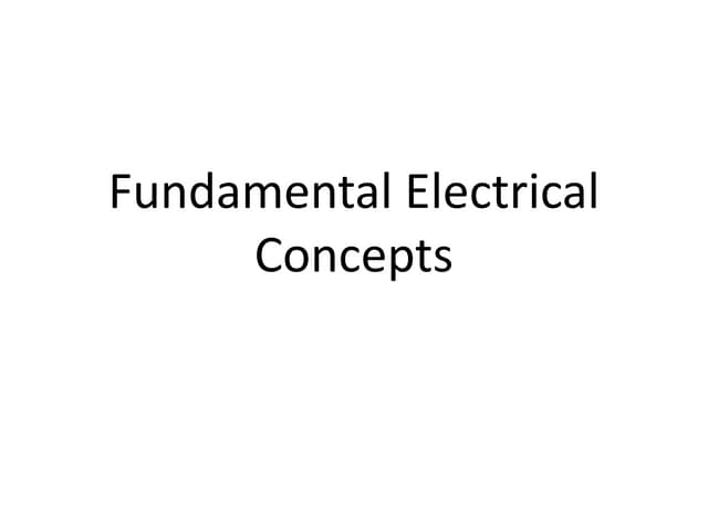 Electric current and circuit | PPTX