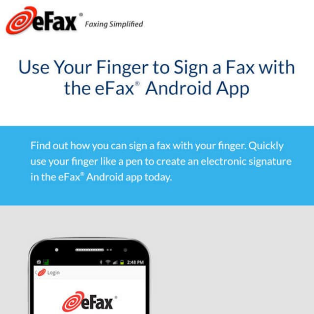 Sign a Fax with the eFax Android App | PDF