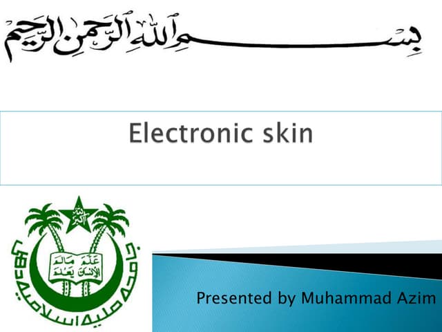 Flexible e skin | PPTX