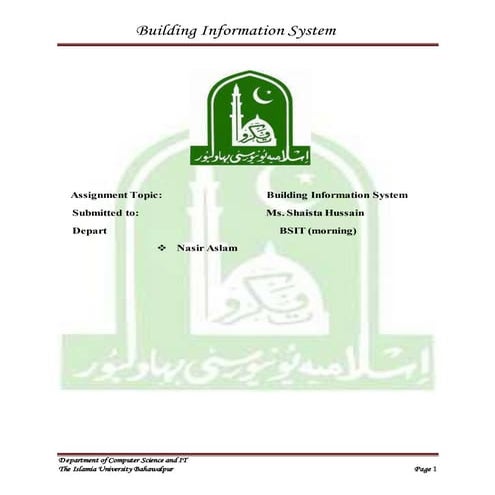 Building Information System | DOCX | Physics | Science