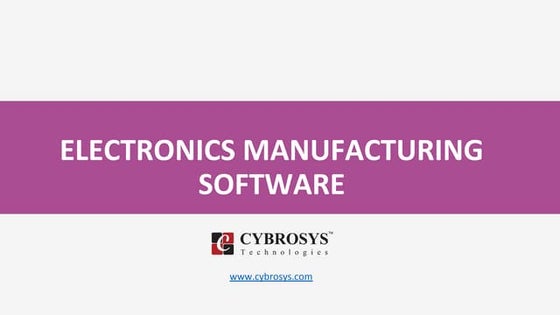 Odoo manufacturing v12 | PPT