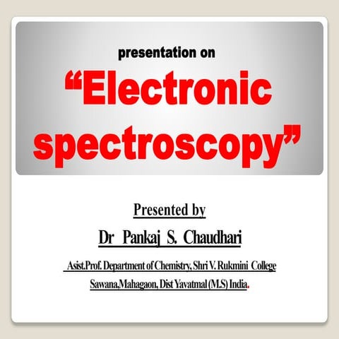 ElCTRONIC SPECTRA | PPTX