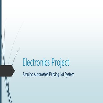 Arduino Automated Parking Lot System | PPT