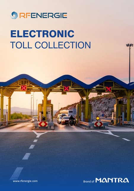 Automatic toll collection system (presentation) | PPTX