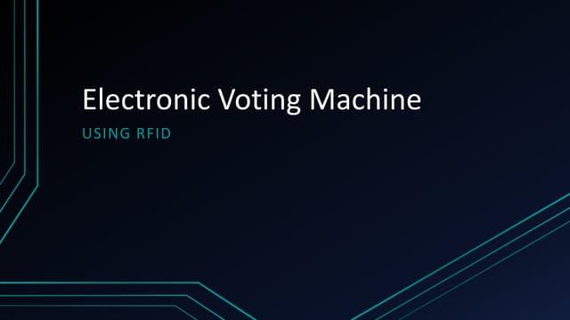 Electronic voting machine | PPTX