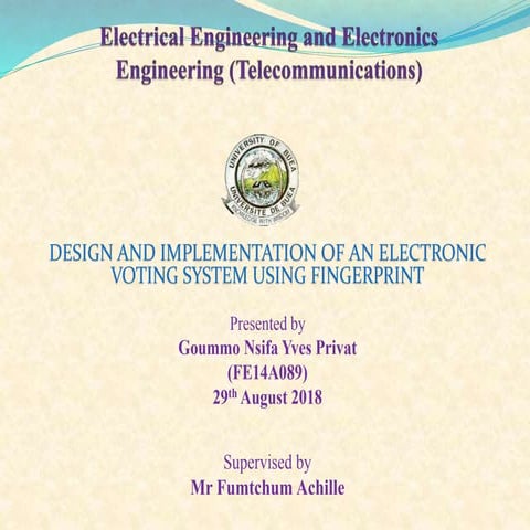 Electronic voting system | PPTX